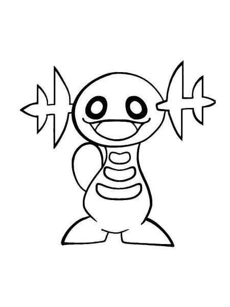 Wooper Pokemon coloring pages