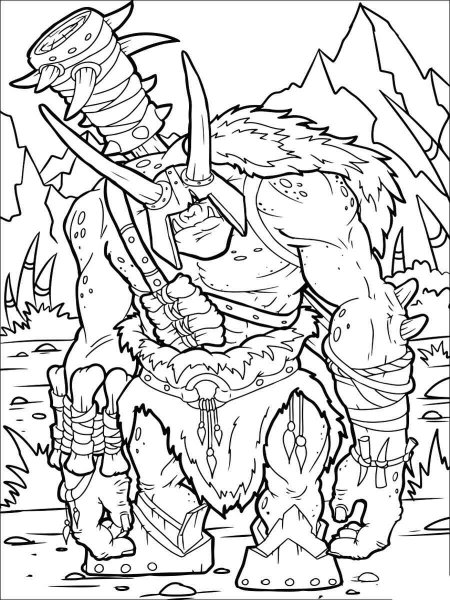 World of Warcraft coloring pages