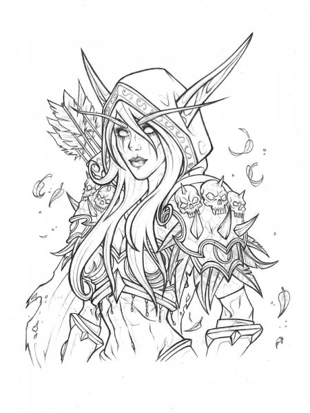 World of Warcraft coloring pages
