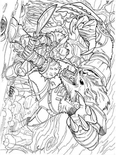World of Warcraft coloring pages