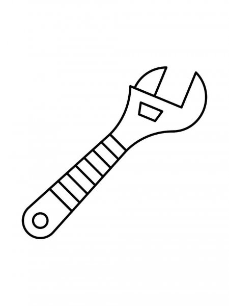 Wrench coloring pages