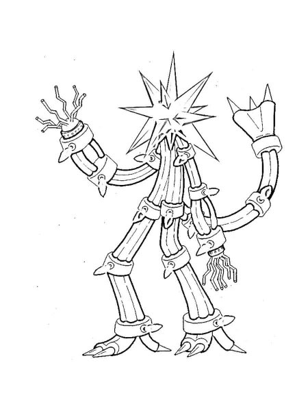 Xurkitree Pokemon coloring pages