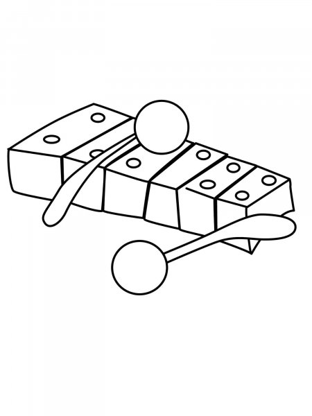 Xylophone coloring pages