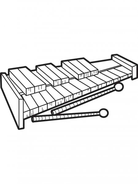 Xylophone coloring pages