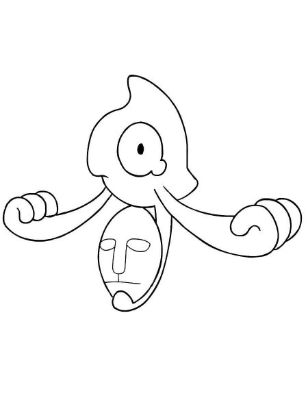 Yamask Pokemon coloring pages