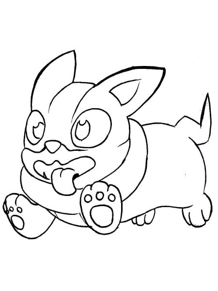 Yamper Pokemon coloring pages