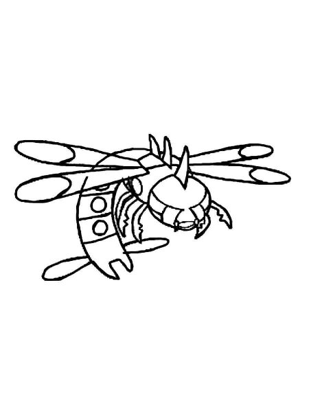 Yanmega Pokemon coloring pages