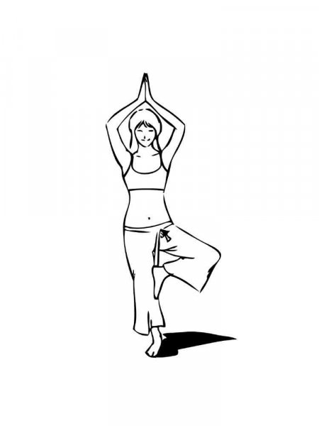 Yoga coloring pages