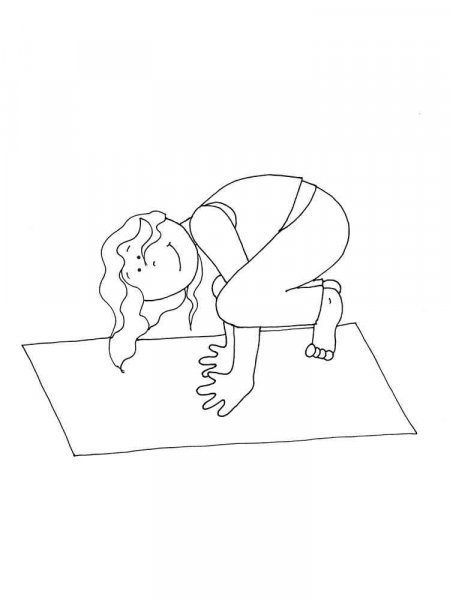 Yoga coloring pages