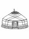 Yurt coloring pages
