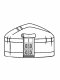 Yurt coloring pages