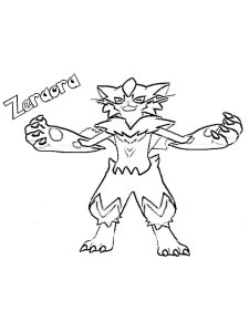 Zeraora Pokemon coloring pages