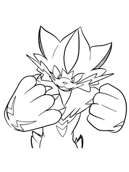 Zeraora Pokemon coloring pages