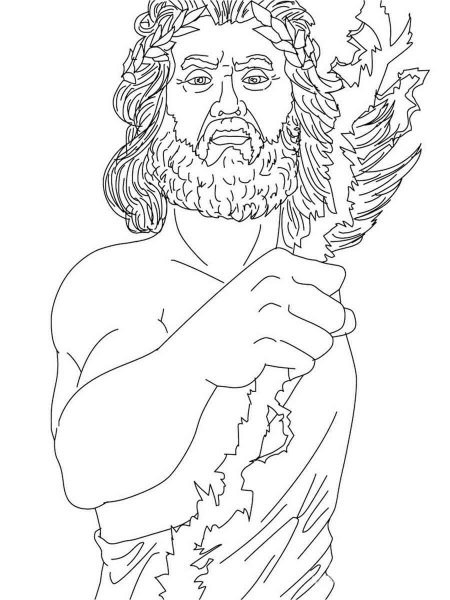 Zeus coloring pages