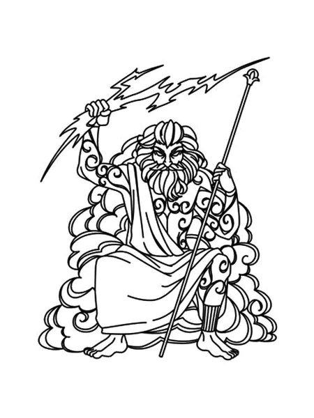Zeus coloring pages