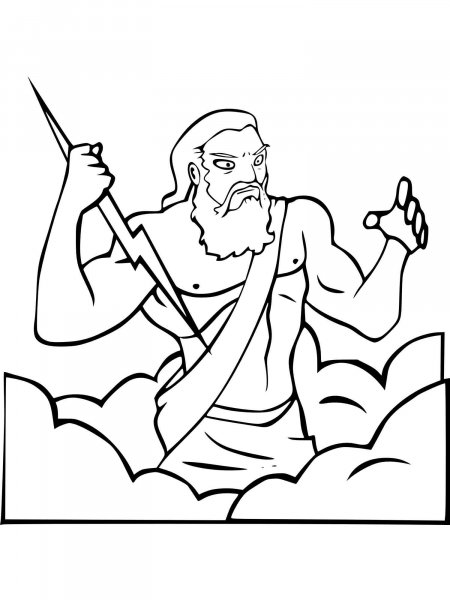 Zeus coloring pages