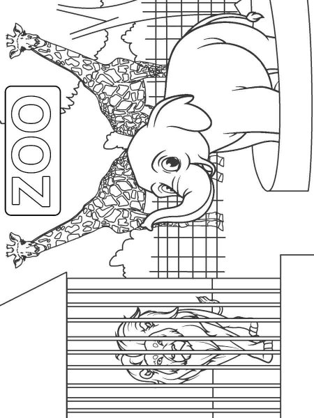Zoo coloring pages