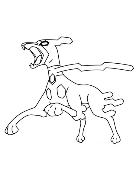 Zygarde Pokemon coloring pages