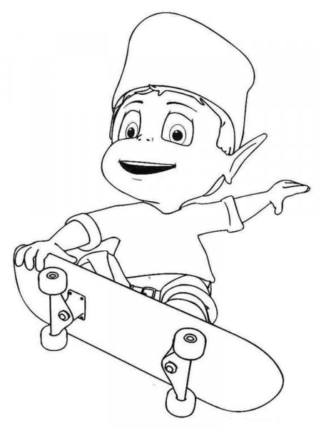 Adibou coloring pages