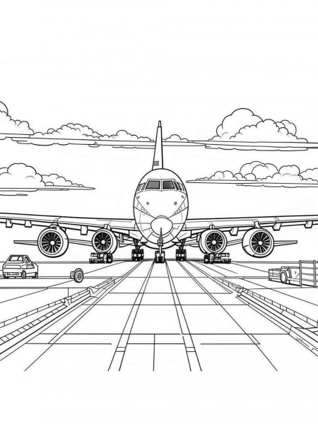 Airport coloring pages