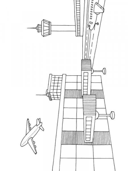 Airport coloring pages