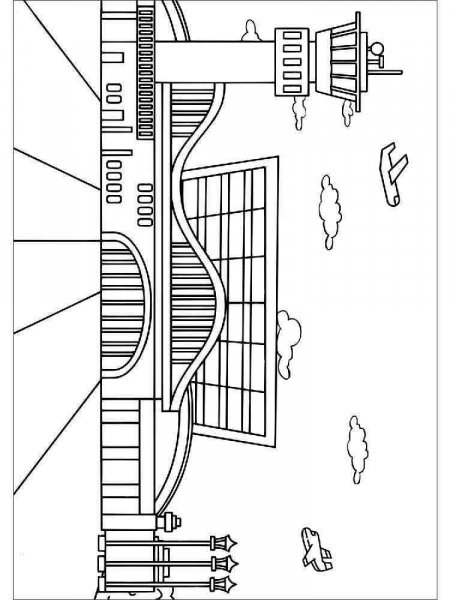 Airport coloring pages