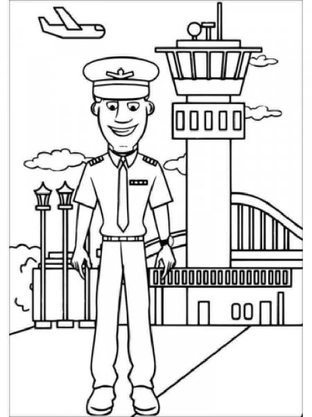 Airport coloring pages