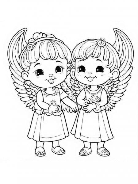 Angel coloring pages