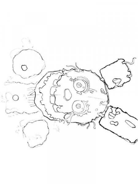 Animatronics Springtrap coloring pages