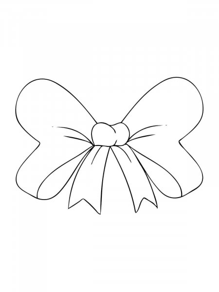 Bows coloring pages