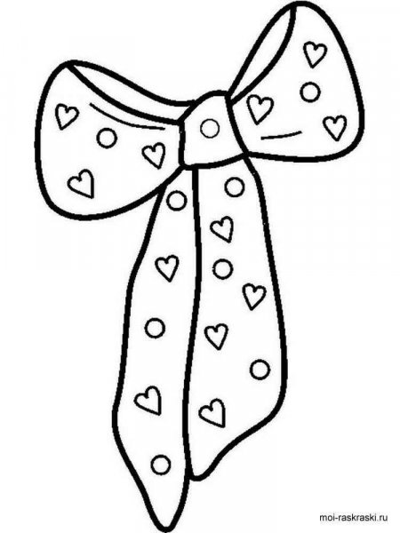Bows coloring pages