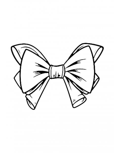 Bows coloring pages