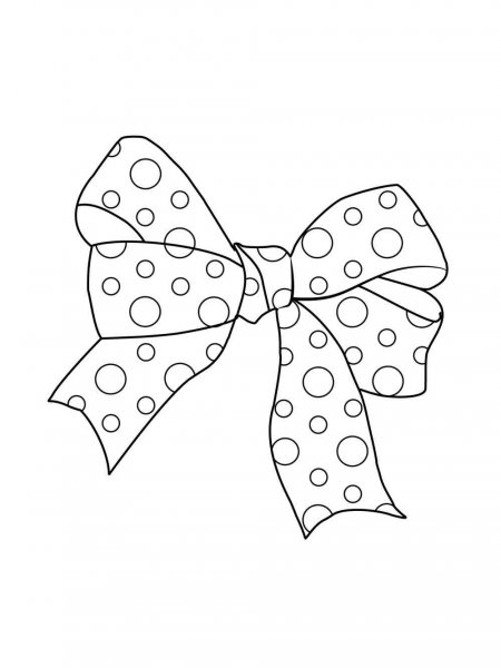Bows coloring pages