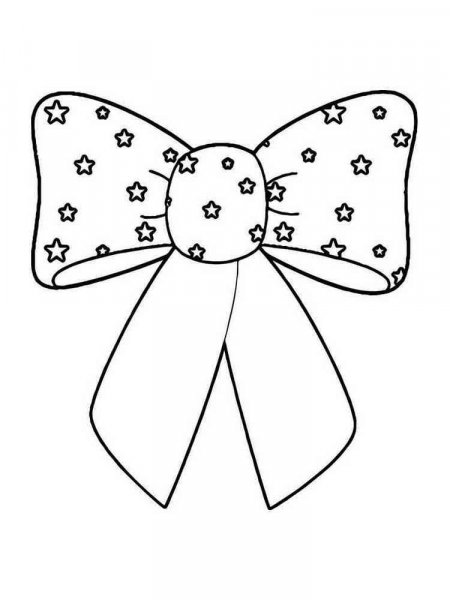 Bows coloring pages