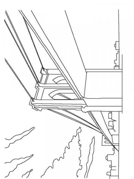 Bridge coloring pages