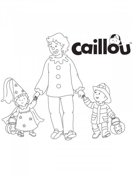 Caillou coloring pages