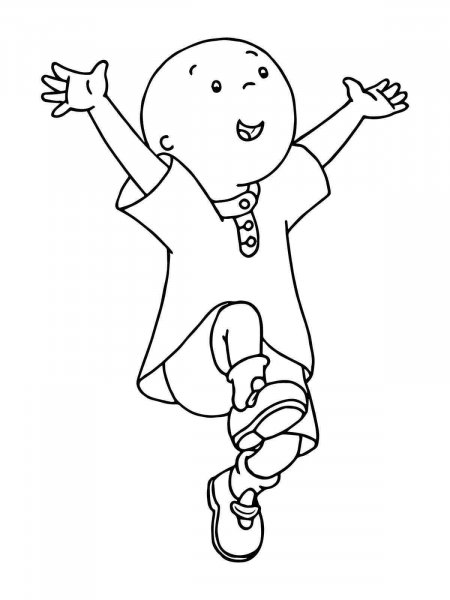 Caillou coloring pages