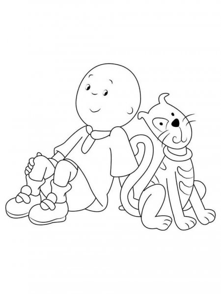 Caillou coloring pages