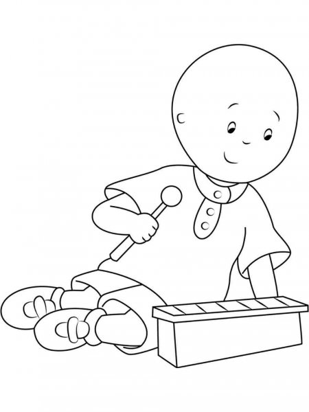 Caillou coloring pages