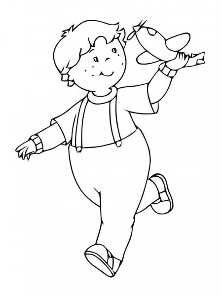 Caillou coloring pages