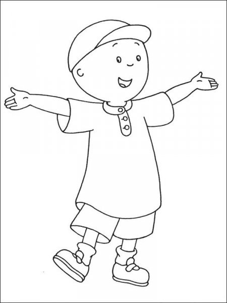 Caillou coloring pages