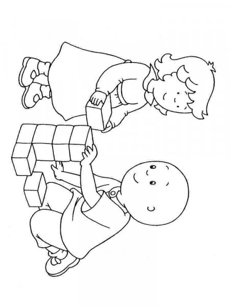 Caillou coloring pages