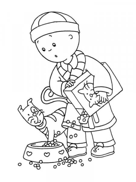 Caillou coloring pages