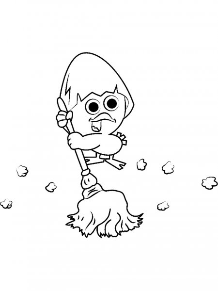 Calimero coloring pages