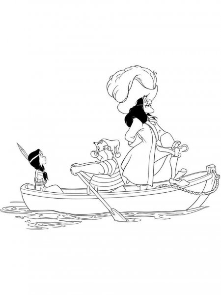 Captain Hook coloring pages