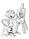 Clifford coloring pages