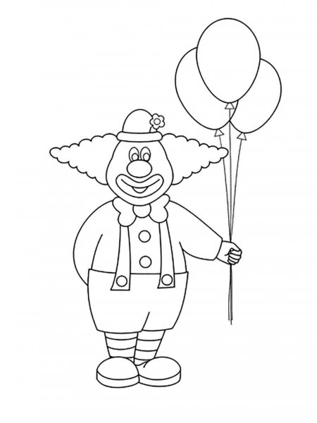 Clown coloring pages