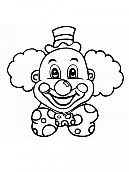 Clown coloring pages