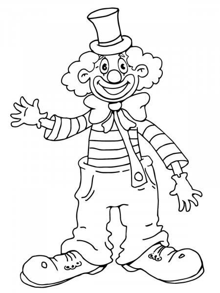 Clown coloring pages