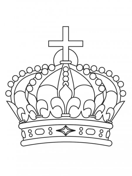 Crown coloring pages
